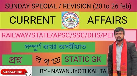 20 To 26 February Current Affairs 2023 Current Affairs Today