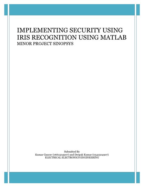 implementing security using iris recognition using matlab pdf wavelet algorithms