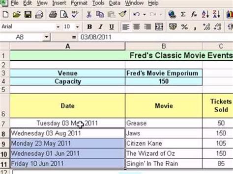 Microsoft Excel Tutorial For Beginners 20 Date Time Pt 1 Custom