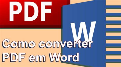 Como Transformar Pdf Em Word Converter Pdf Em Word Pr Youtube
