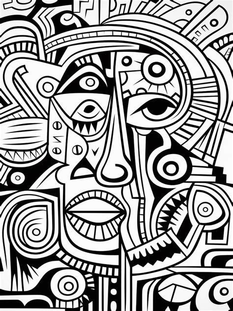 Coloriage art abstrait 30 dessins à imprimer gratuitement