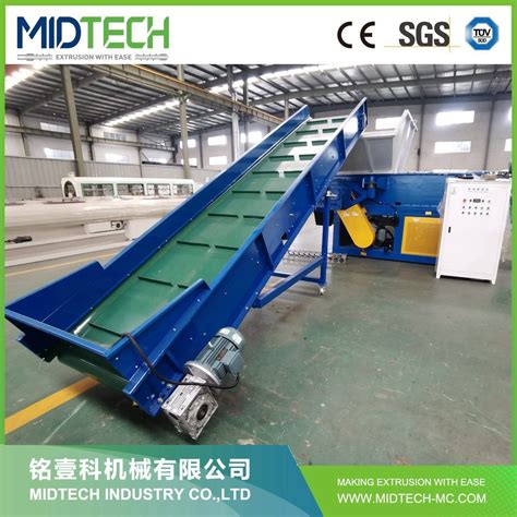 Recycling Hard Plastic Lumps HDPE PVC Pipe Rubber Tire Paper Wood