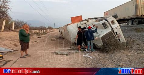 Hoy Tamaulipas Volcadura En Tamaulipas Vuelca Trailer En La Carretera