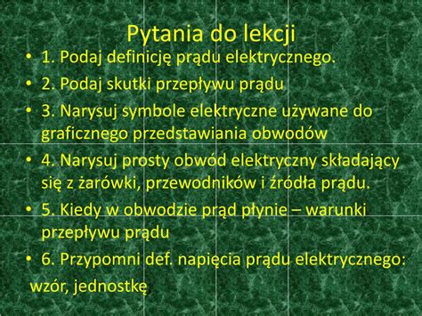 PPT Prąd elektryczny PowerPoint Presentation free download ID 4534583