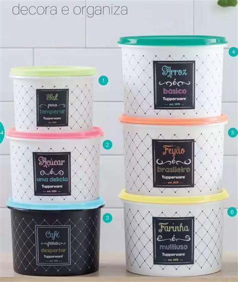 Tupperware Kit De Mantimento Bistr Caixas R Em Mercado Livre