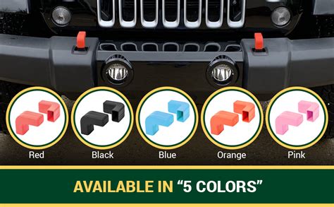 Amazon Quadratec Factory Bumper Tow Hook Covers Set Of 2 Orange