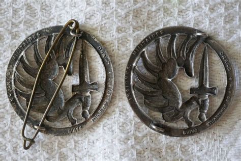 insigne de béret légion étrangère parachutiste 1 REP Indochine 1950