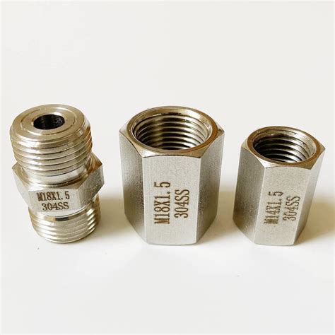 M14 M16 M18 M20 M22 Métrique Femelle Filetage Mâle 304 Acier Inoxydable