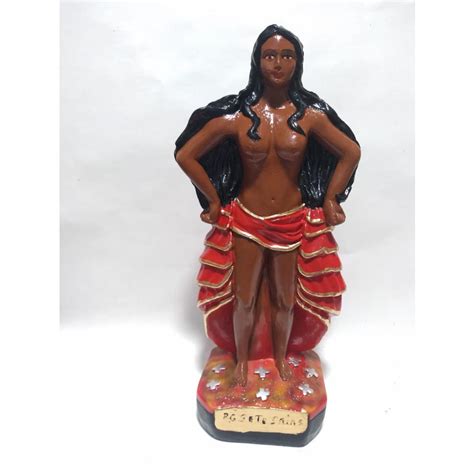 Imagem Pomba Gira Sete Saias Aberta Escultura Gesso 20 Cm Shopee Brasil