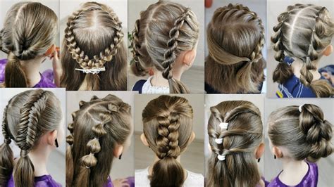 10 Easy Hairstyles For Short Hair Very Cute And Nice Hairstyles Youtube