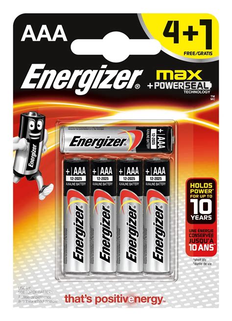 Energizer Max AAA LR03 4 1 5 Pack Of Batteries N A Alpha Batteries
