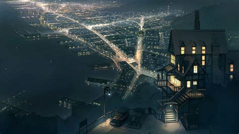 Anime Night City HD Wallpapers Wallpaper Cave