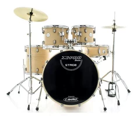 Bateria Ac Stica C Ibanez X Pro Stage Natural Wood Bumbo