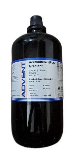 Acetonitrile Hplc Lit At Rs Litre Acetonitrile In Hyderabad