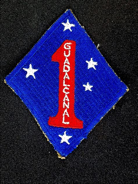Original WWII 1st Marine Division Guadalcanal Shoulder Patch Uniform