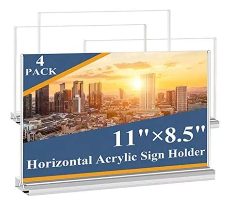 Soporte Para Letreros De Acrílico 11 X 85 Pulgadas Horizon Cuotas