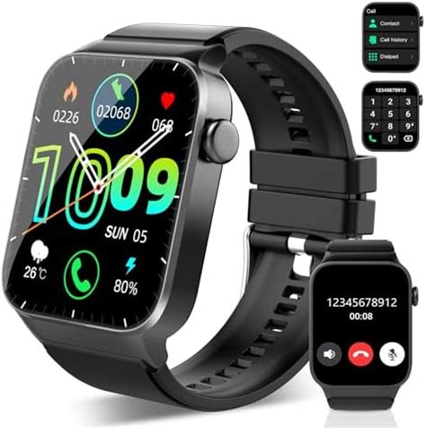VKROBAG Montre Connectée Homme Femme avec Appel Bluetooth 1 85 HD