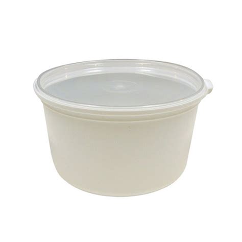 Pote PP Tampa Lacre 1000 Ml Redondo Branco 225 Unid Loja Embalagens