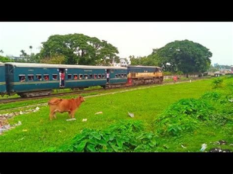 Dhaka Bound Dewanganj Commuter Train Entering Jamalpur Railway Station