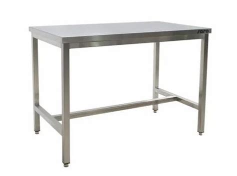 Polished Rectangular Stainless Steel Table For Restaurants At Rs 12500
