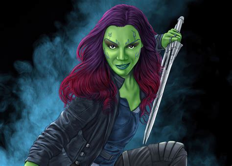 X Gamora Digital X Resolution Wallpaper Hd