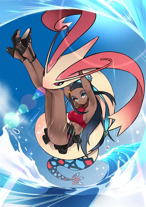Nessa And Milotic Pokemon And 3 More Drawn By Tm Hanamakisan Danbooru