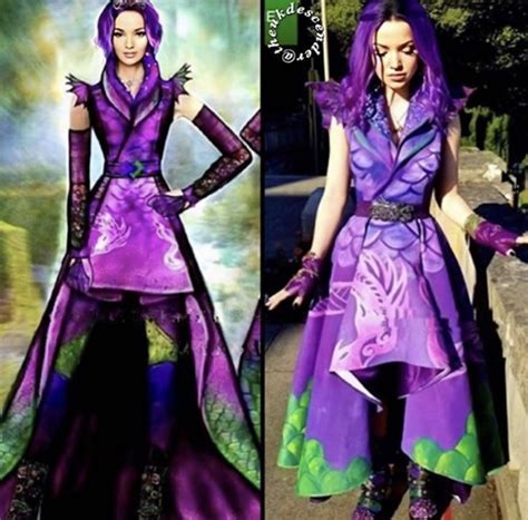 A Woman Dressed In Purple And Green Clothing