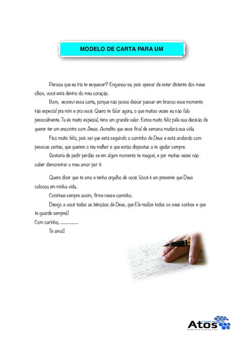 Cartas Para Encontristas Do Encontro Deus Modelos De Carta