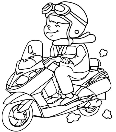 Colorir Moto Potente Mais Educativo Desenhos Para Colorir Carros