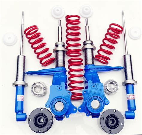 Kit Suspensão De Rosca Super Baixo Slim Gol G1 Quadrado Completo