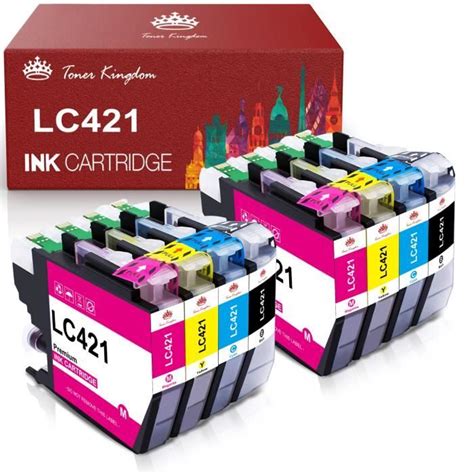 Cartouche DEncre TONER KINGDOM LC421 Compatible Pour Brother LC 421 Xl