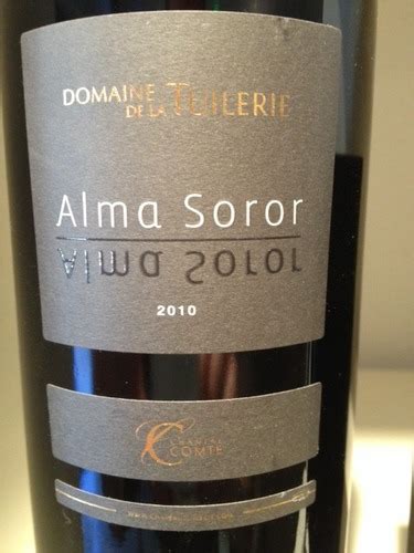 Château de la Tuilerie Alma Soror Rouge Vivino US
