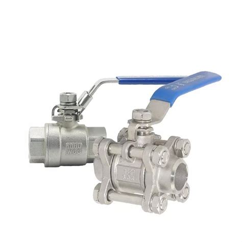 Ss 304 316L Manual Tri Clamp End Full Package 3PC Ball Valve Ball