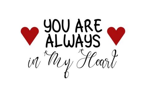 You Are Always In My Heart Graphic By Saudagar Creative Fabrica