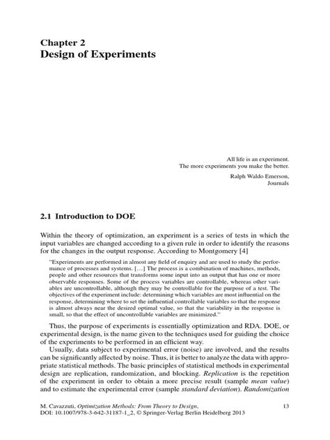 design of experiments pdf experiment statistics