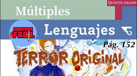 Terror original Múltiples lenguajes 5to grado Audiolibro Nuevos