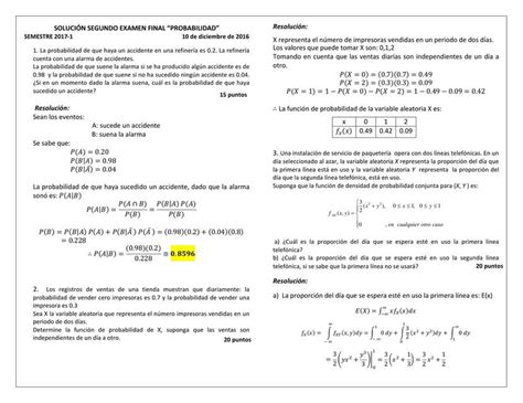 Examen de Probabilidad y Estadística apuntesdeingenieria uDocz