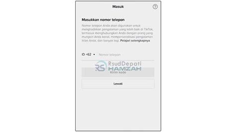 10 Cara Masuk Akun TikTok Dengan Nama Pengguna 2024 Rsuddepatihamzah