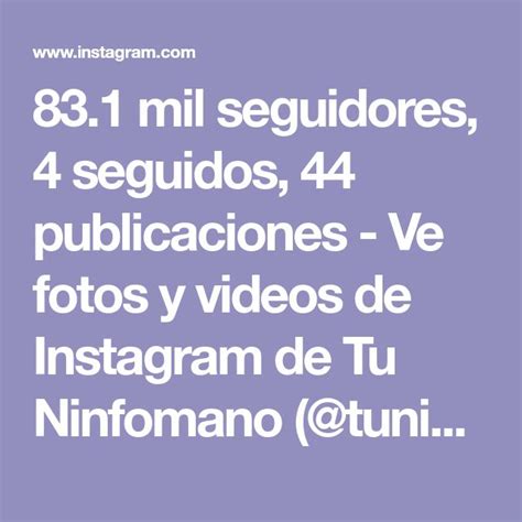 Mil Seguidores Seguidos Publicaciones Ve Fotos Y Videos