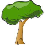 Vector Graphics Of Wide Roots Oak Tree Free SVG