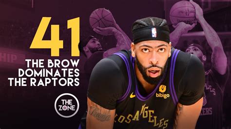 ANTHONY DAVIS DOMINATES THE RAPTORS LAKERS VS RAPTORS RECAP YouTube