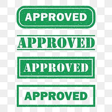 Approved Stamp Vector PNG Images Stamp Set Green Approved Rectangle