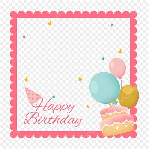 Happy Birthday Cake Clipart Hd PNG Happy Birthday Frame With Text And