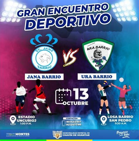 Gran encuentro deportivo Campañas Municipalidad Distrital de Chavín