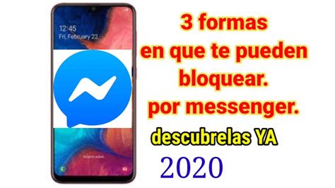 Top 3 Formas En Que Te Pueden Bloquear Por Messenger TRUCO RAPIDO 2020