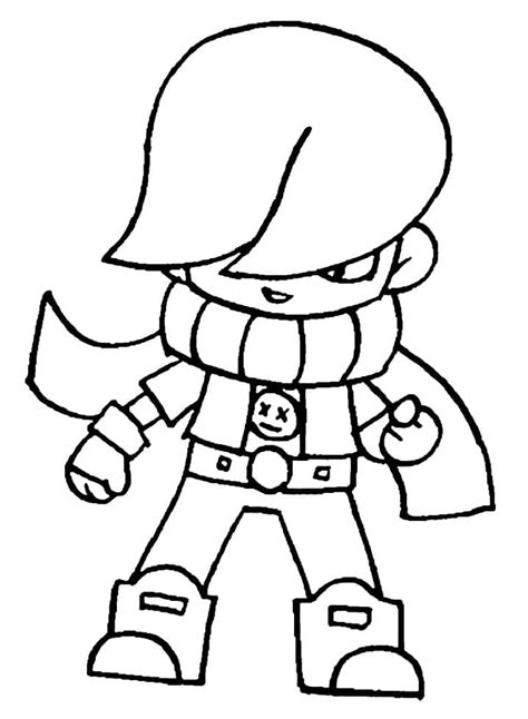 Coloriage Edgar Brawl Stars T L Charger Et Imprimer Gratuit Sur