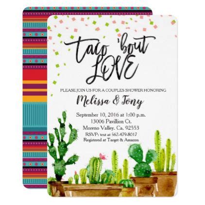 Fiesta Couples Shower Invitation Taco Bout Love Love Gifts Cyo