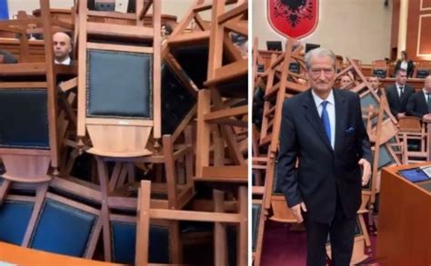 Turp Turp Kaos në Kuvend Deputetët e Berishës flakin karriget dhe
