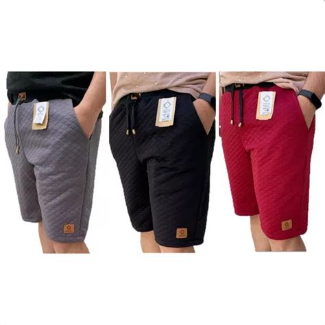 Kit 3 Bermuda Short Moletom Metalassê Casual Revenda Atacado
