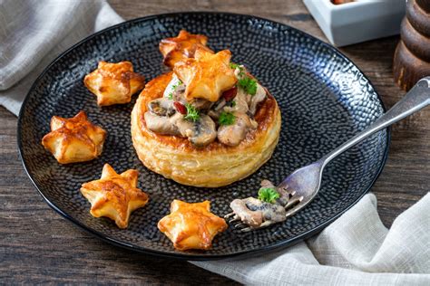 Vol au vent aux noix de Saint Jacques et aux crevettes la délicieuse